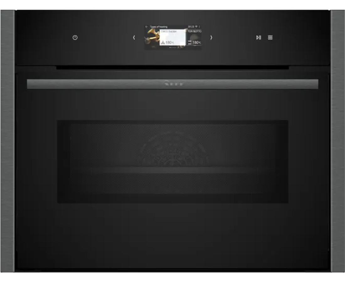 Neff Neff N90 Built-In Combi Oven with Microwave | Graphite-Grey C24MS71G0B
