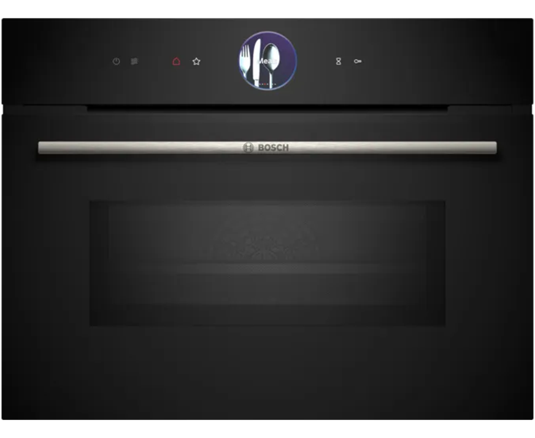Bosch Series 8 Built-in Compact Oven with Microwave | Black CMG7761B1B