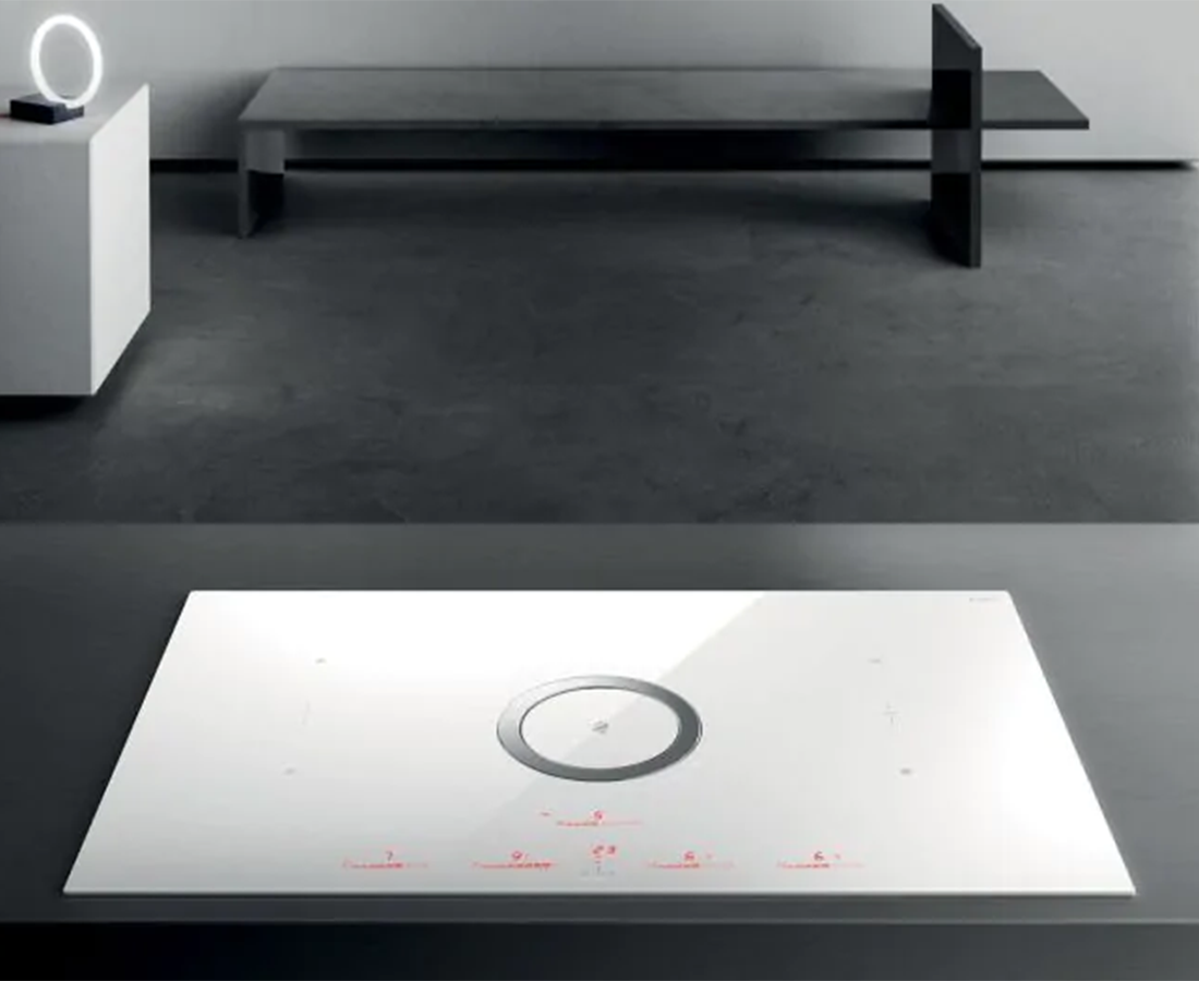 Elica Elica 83cm NikolaTesla Switch Duct Out Induction Hob White ...