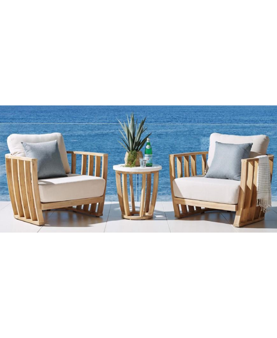 Woodland Woodland Companion Set - 2 Single Lounge Chairs + Coffee Table ...
