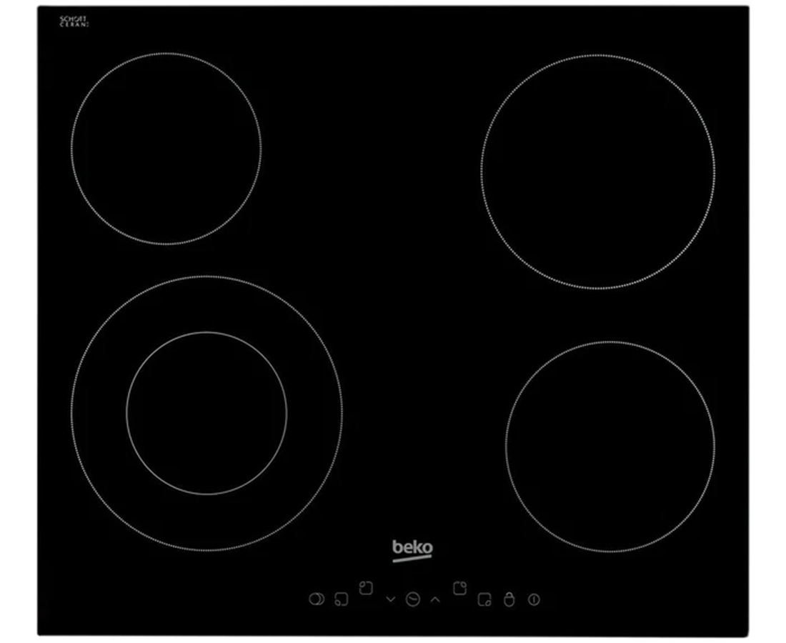 Beko 60cm Built-In Touch Control Ceramic Hob HIC64402T